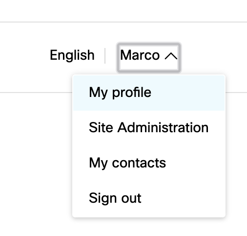 Change your Webex profile name | Marco